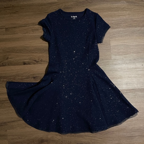 kidpik | Dresses | Kidpik Navy Sparkle Dress | Poshmark